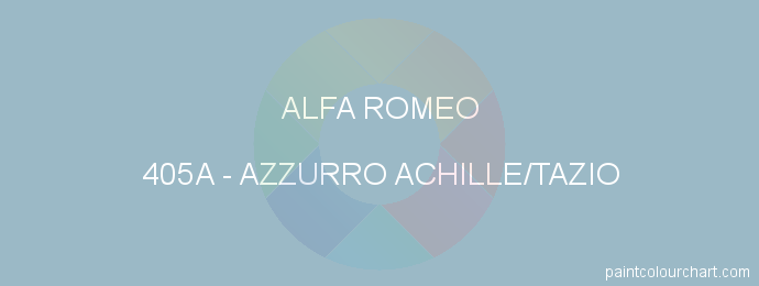 405A Azzurro Achille/tazio for Alfa Romeo bodywork | PaintColourChart.com