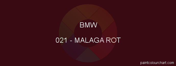 021 Malaga Rot for Bmw bodywork | PaintColourChart.com