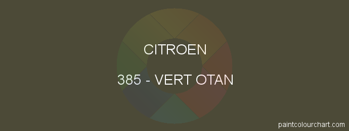 385 Vert Otan for Citroen bodywork | PaintColourChart.com