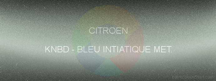 KNBD Bleu Intiatique Met. for Citroen bodywork | PaintColourChart.com