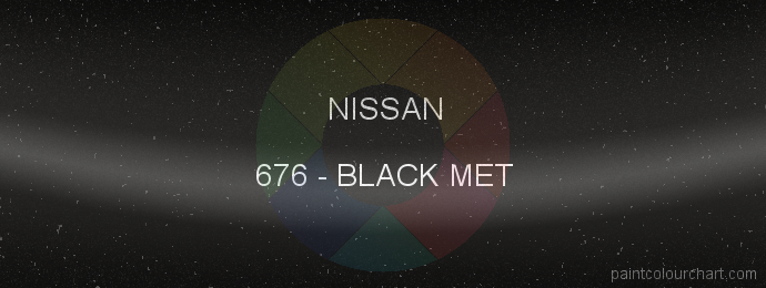 676 Black Met for Nissan bodywork | PaintColourChart.com