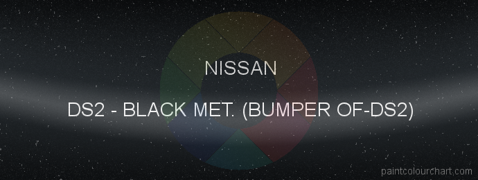 DS2 Black Met. (bumper Of-ds2) for Nissan bumper | PaintColourChart.com