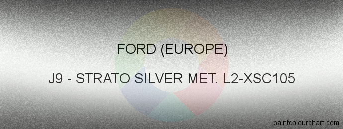 J9 Strato Silver Met. L2-xsc105 for Ford (europe) bodywork ...