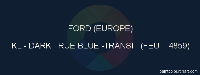 KL Dark True Blue -transit (feu T 4859) for Ford (europe) bodywork ...