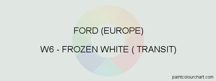 W6 Frozen White ( Transit) for Ford (europe) bodywork ...