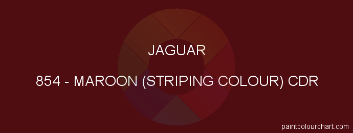854 Maroon (striping Colour) Cdr for Jaguar bumper | PaintColourChart.com