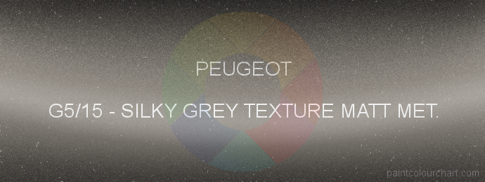 G5/15 Silky Grey Texture Matt Met. for Peugeot bodywork ...