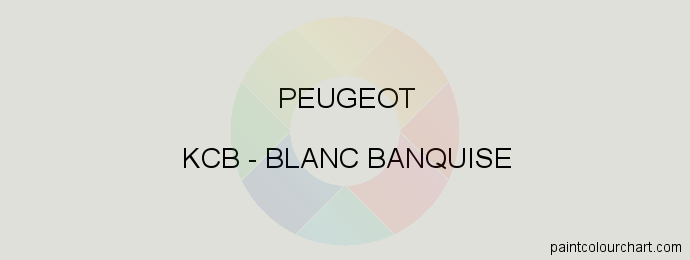 KCB Blanc Banquise for Peugeot bodywork | PaintColourChart.com