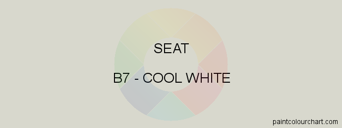 B7 Cool White for Seat bodywork | PaintColourChart.com