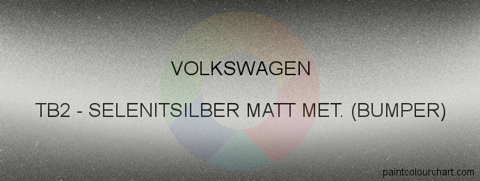 TB2 Selenitsilber Matt Met. (bumper) for Volkswagen bumper ...