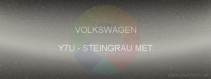 Y7U Steingrau Met. for Volkswagen bodywork | PaintColourChart.com