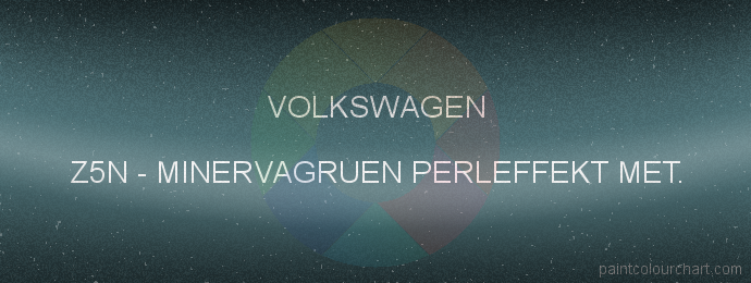 Z5N Minervagruen Perleffekt Met. for Volkswagen bodywork ...