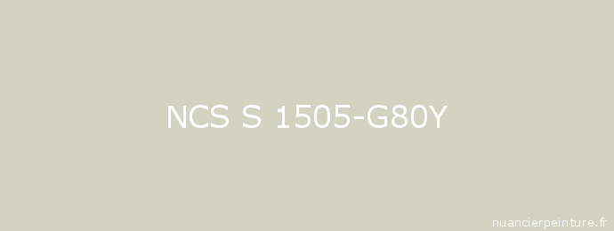 S 1505-G80Y : NCS color S 1505-G80Y | PaintColourChart.com