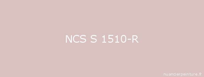 S 1510-R : NCS color S 1510-R | PaintColourChart.com
