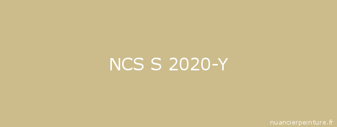 S 2020-Y : NCS color S 2020-Y | PaintColourChart.com