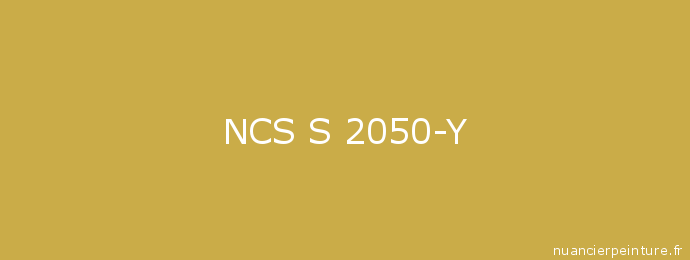 S 2050-Y : NCS color S 2050-Y | PaintColourChart.com